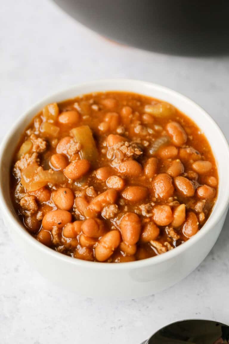 Gluten Free Baked Beans with Ground Beef - Small Farm Big Life
