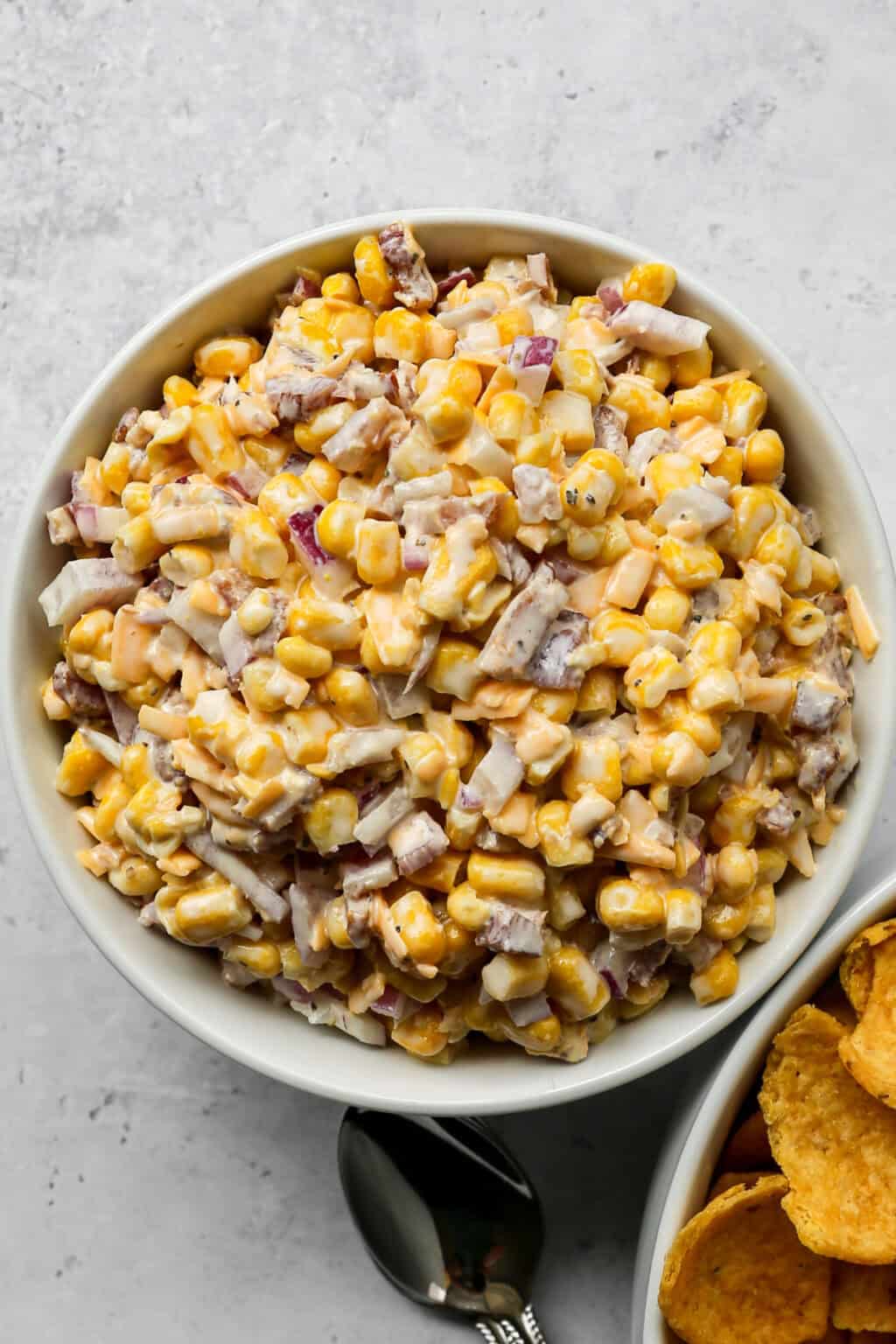 Gluten Free Corn Salad with Bacon - Small Farm Big Life