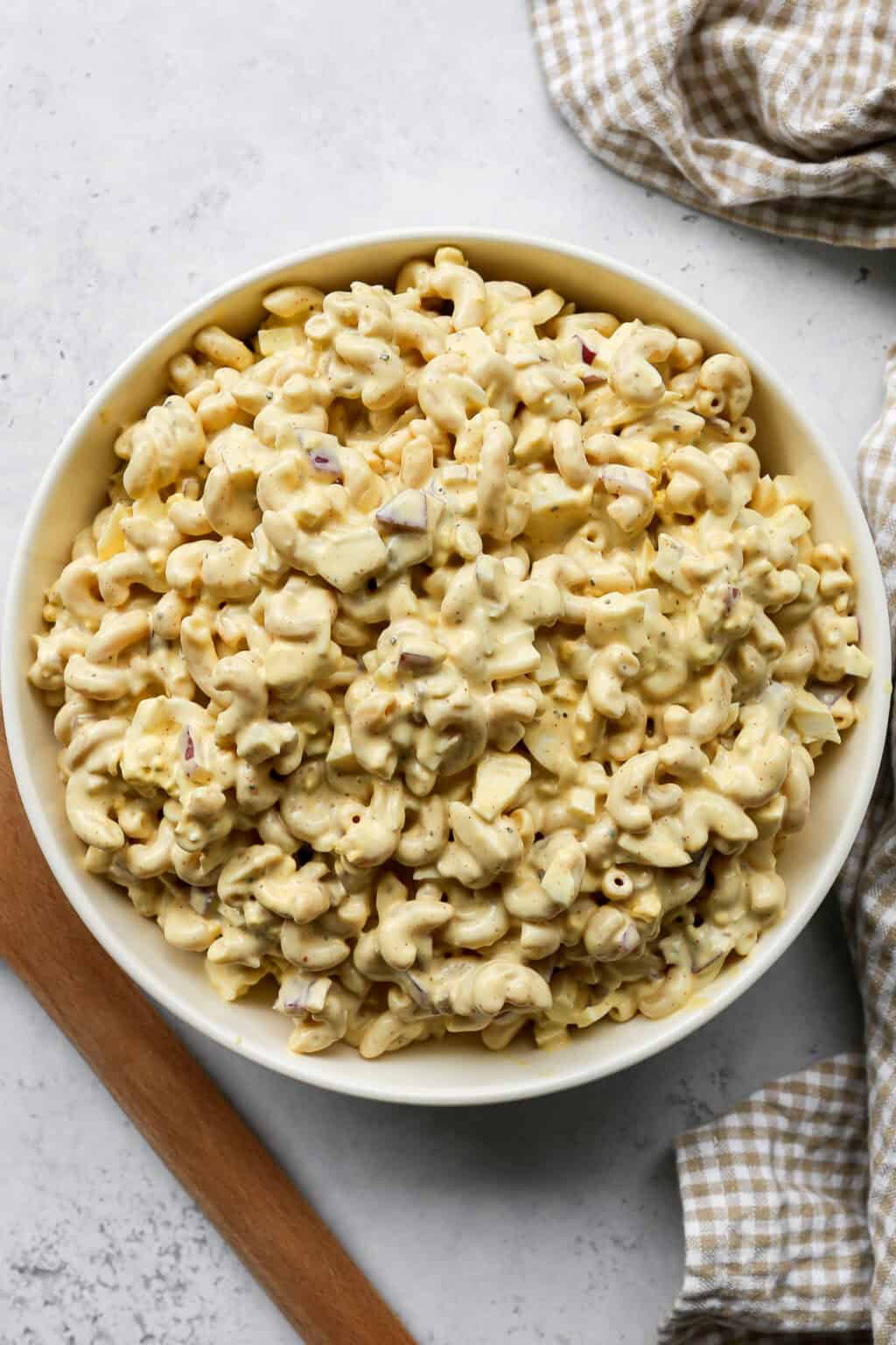 Gluten Free High Protein Deviled Egg Pasta Salad - Small Farm Big Life