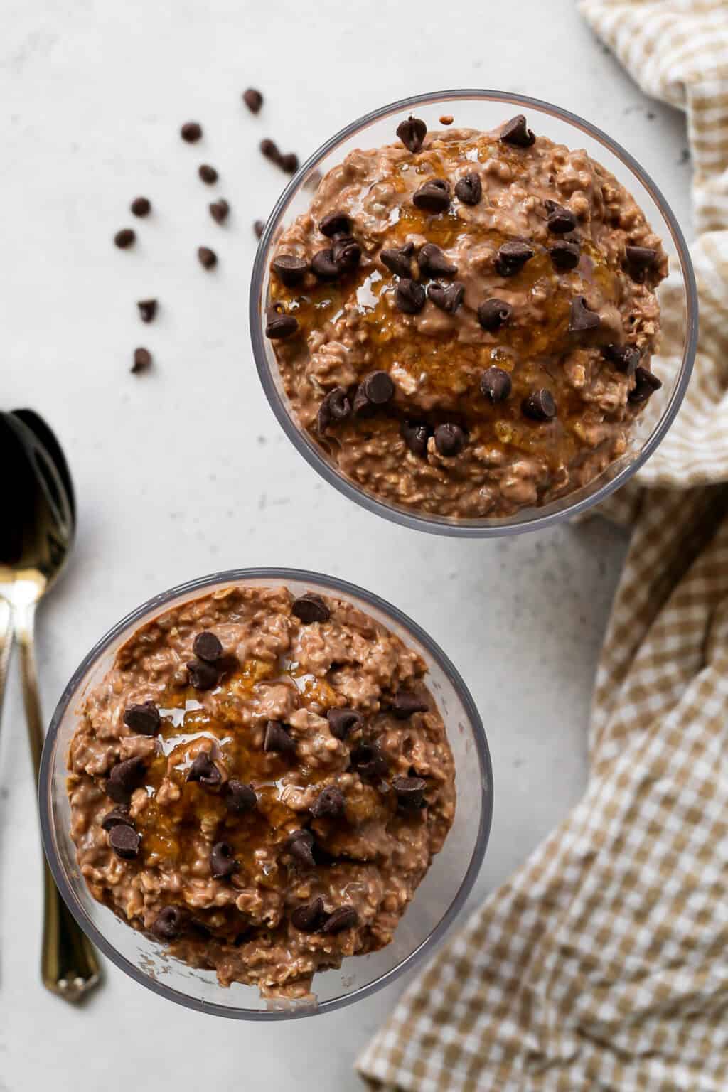 High Protein Mocha Overnight Oats - Small Farm Big Life